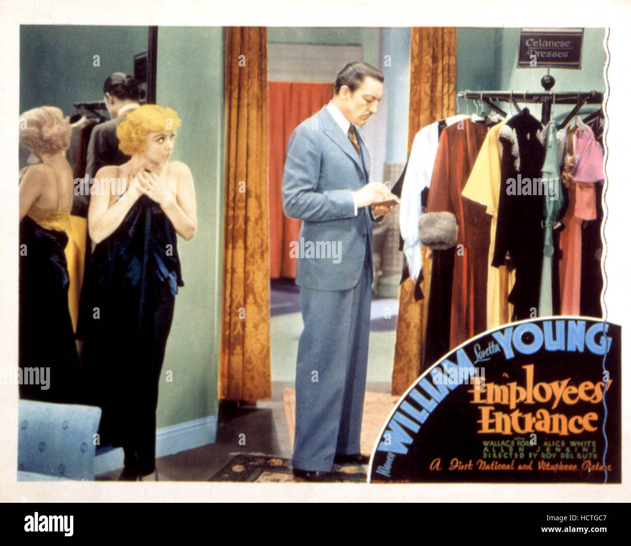 EMPLOYEES' ENTRANCE, Loretta Young, Warren William, 1933, lobbycard ...