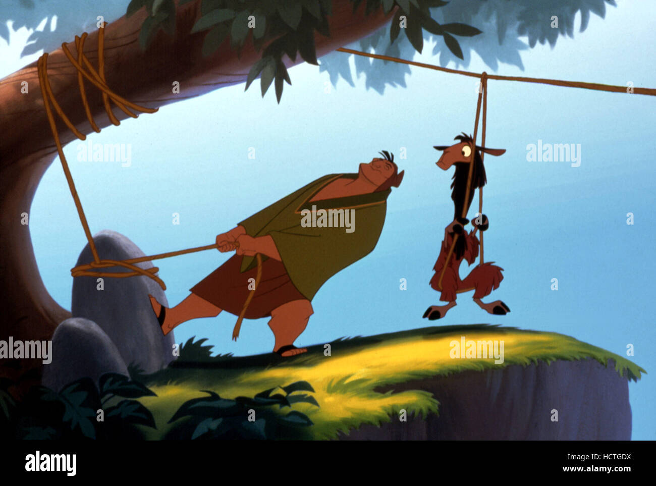 EMPEROR'S NEW GROOVE, Pacha, Emperor Kuzco as a llama, 2000 Stock Photo ...