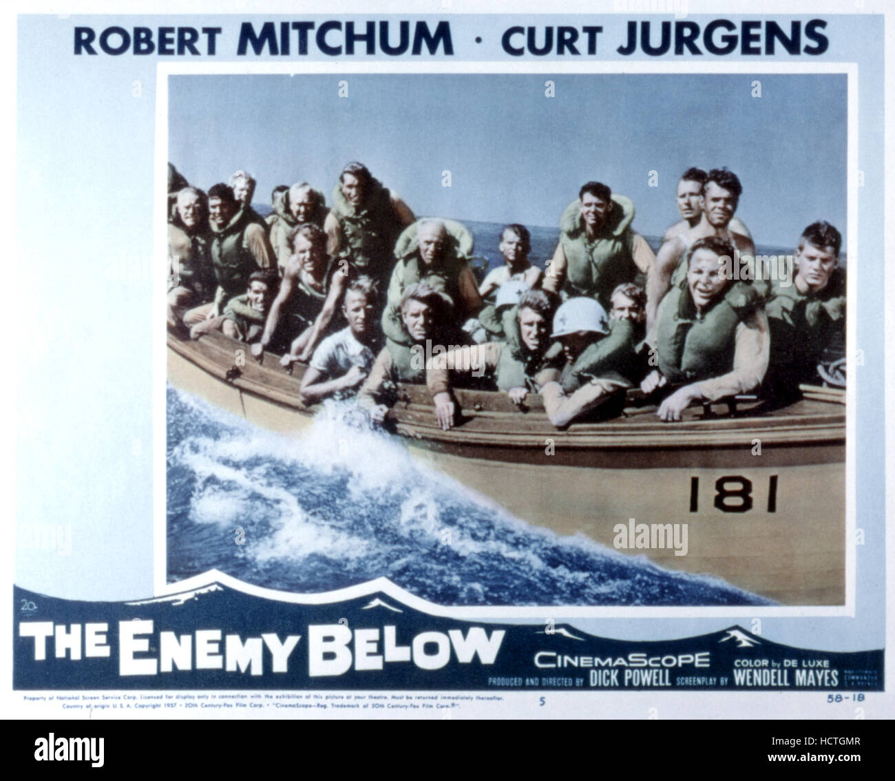 THE ENEMY BELOW, 1957. TM and Copyright © 20th Century Fox Film Corp. All rights reserved ...