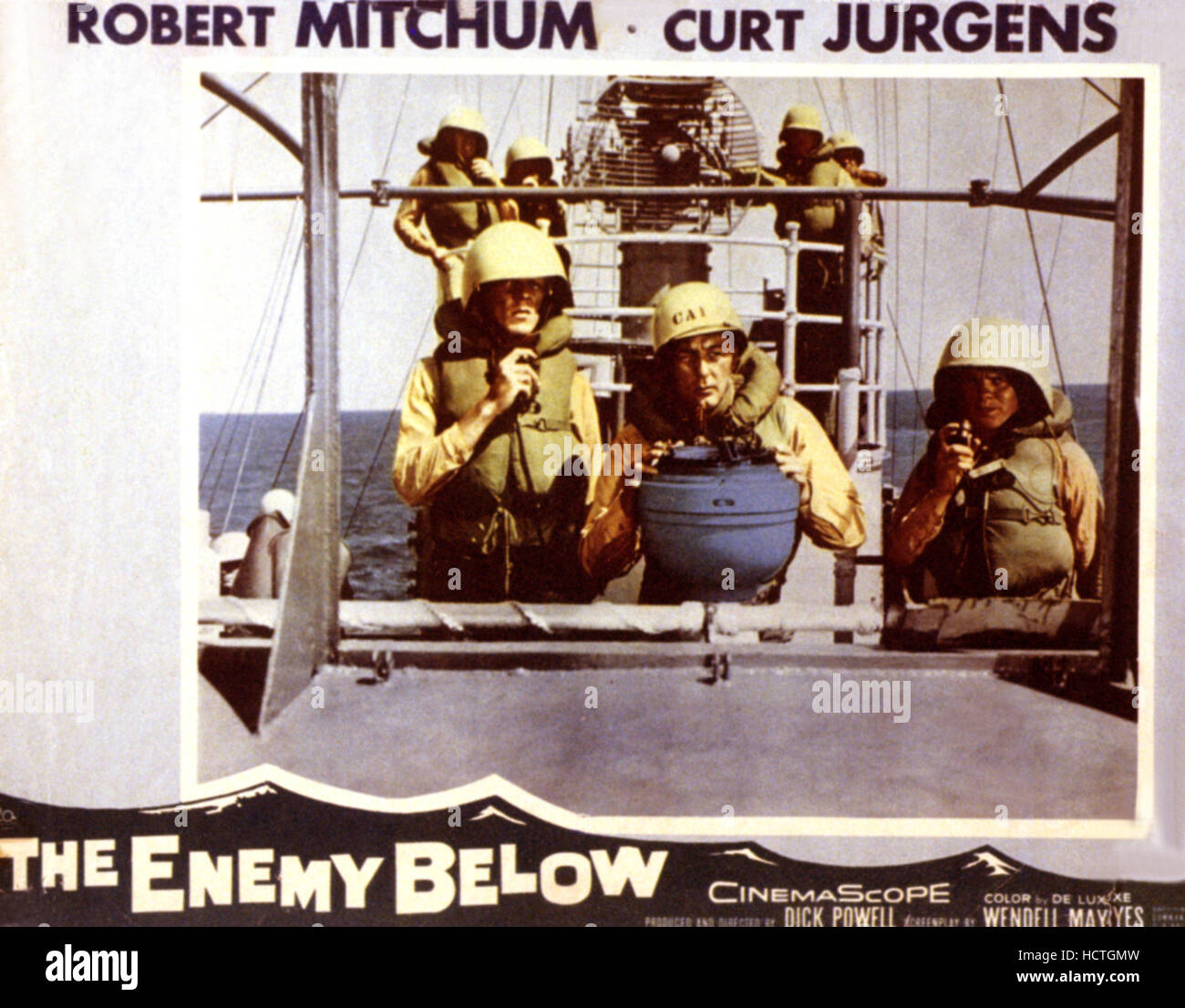 THE ENEMY BELOW, Robert Mitchum, 1957. TM and Copyright © 20th Century ...