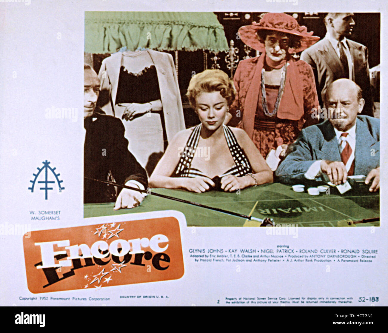 ENCORE, Glynis Johns, 1952 Stock Photo - Alamy