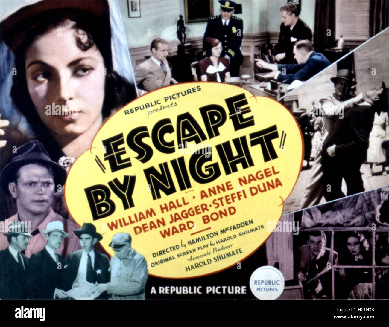 ESCAPE BY NIGHT, Anne Nagel, William Hall, 1937 Stock Photo - Alamy