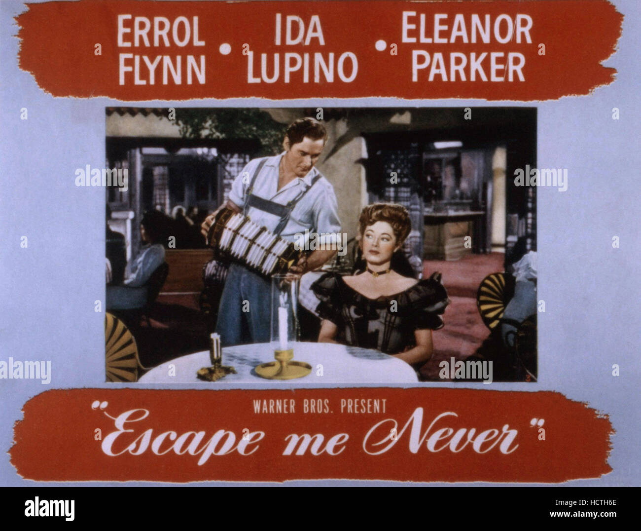ESCAPE ME NEVER, Errol Flynn, Eleanor Parker, 1947 Stock Photo - Alamy
