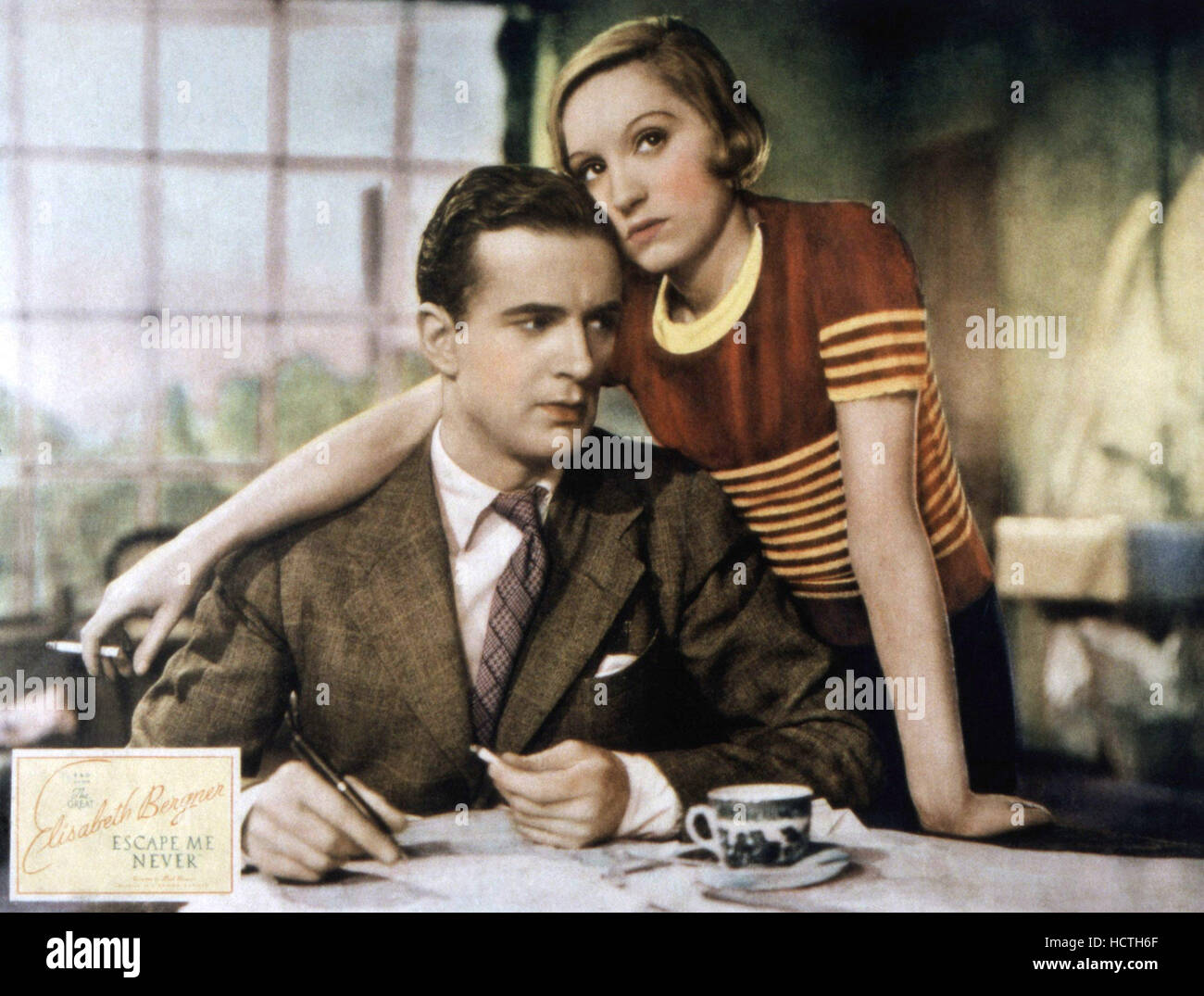 ESCAPE ME NEVER, Hugh Sinclair, Elisabeth Bergner, 1935 Stock Photo - Alamy