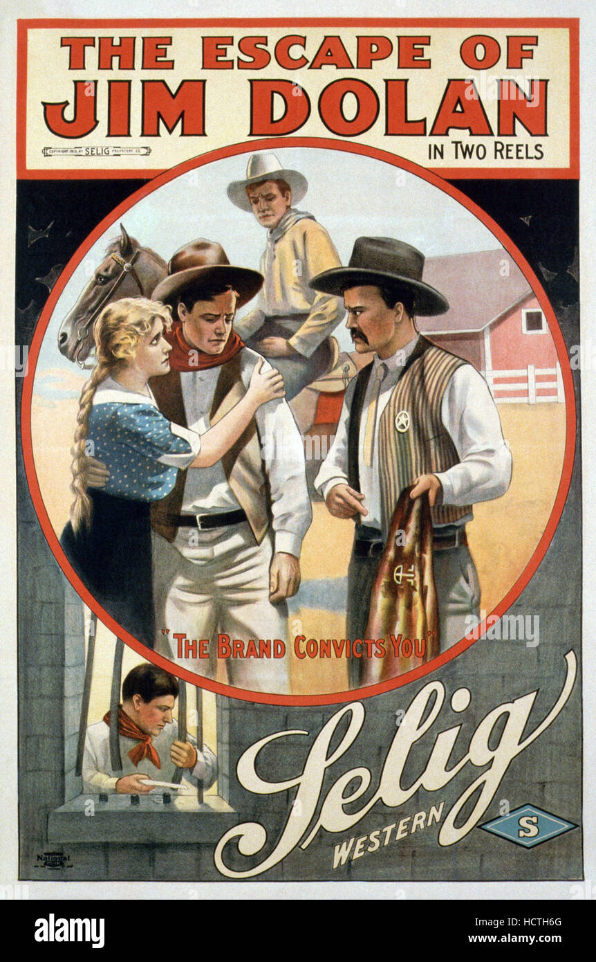 THE ESCAPE OF JIM DOLAN, U.S. poster, insert, from left: Myrtle Stedman ...