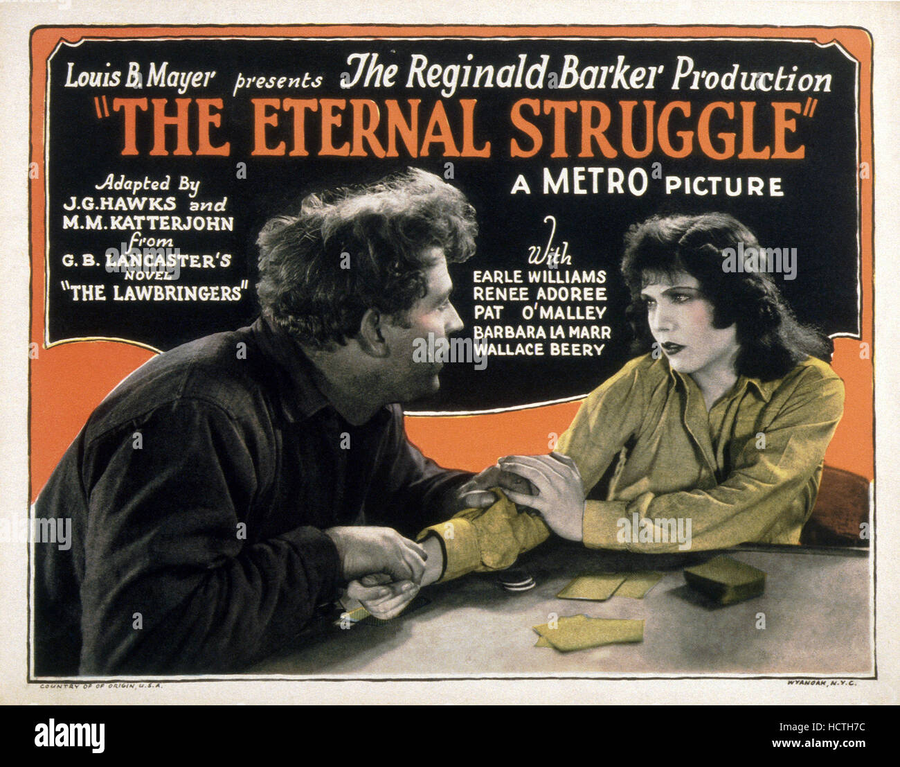 THE ETERNAL STRUGGLE, Renee Adoree (right), 1923 Stock Photo - Alamy