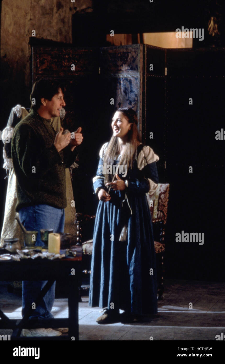 EVER AFTER, director Andy Tennant, Drew Barrymore, on set, 1998. TM and ...