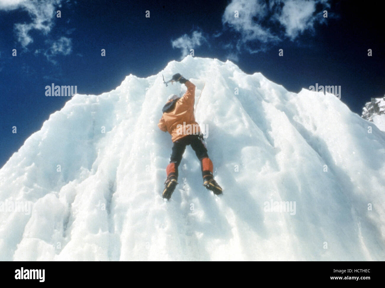 EVEREST, Araceli Segarra climbs with ice ax, 1998. (c) IMAX Pictures ...