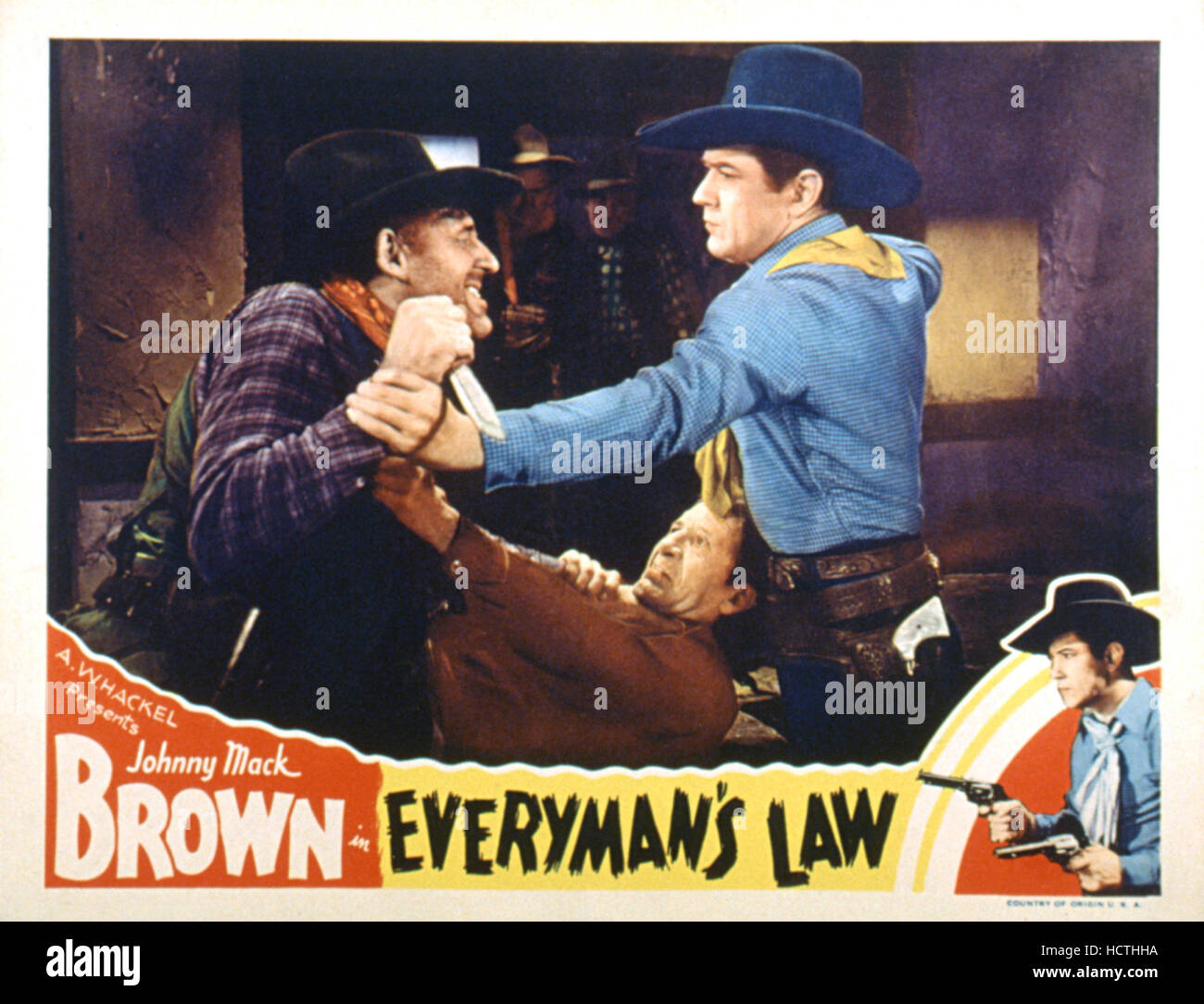 EVERYMAN'S LAW, Slim Whitaker, Frank Campeau, Johnny Mack Brown, 1936 ...