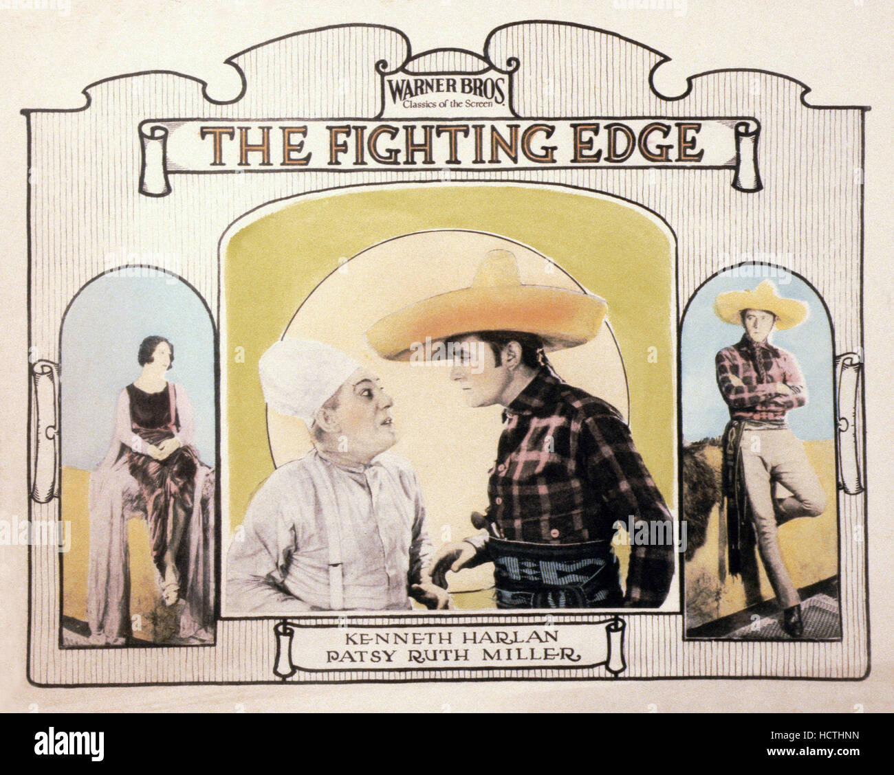 THE FIGHTING EDGE, from left: Patsy Ruth Miller, Heinie Conklin ...