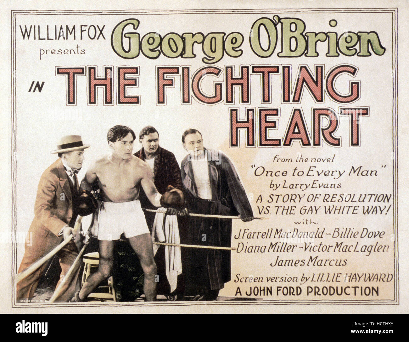 THE FIGHTING HEART, George O'Brien (in ring), 1925, TM & Copyright ...