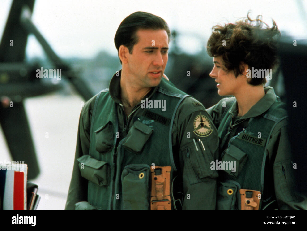FIREBIRDS, Nicolas Cage, Sean Young, 1990 Stock Photo - Alamy