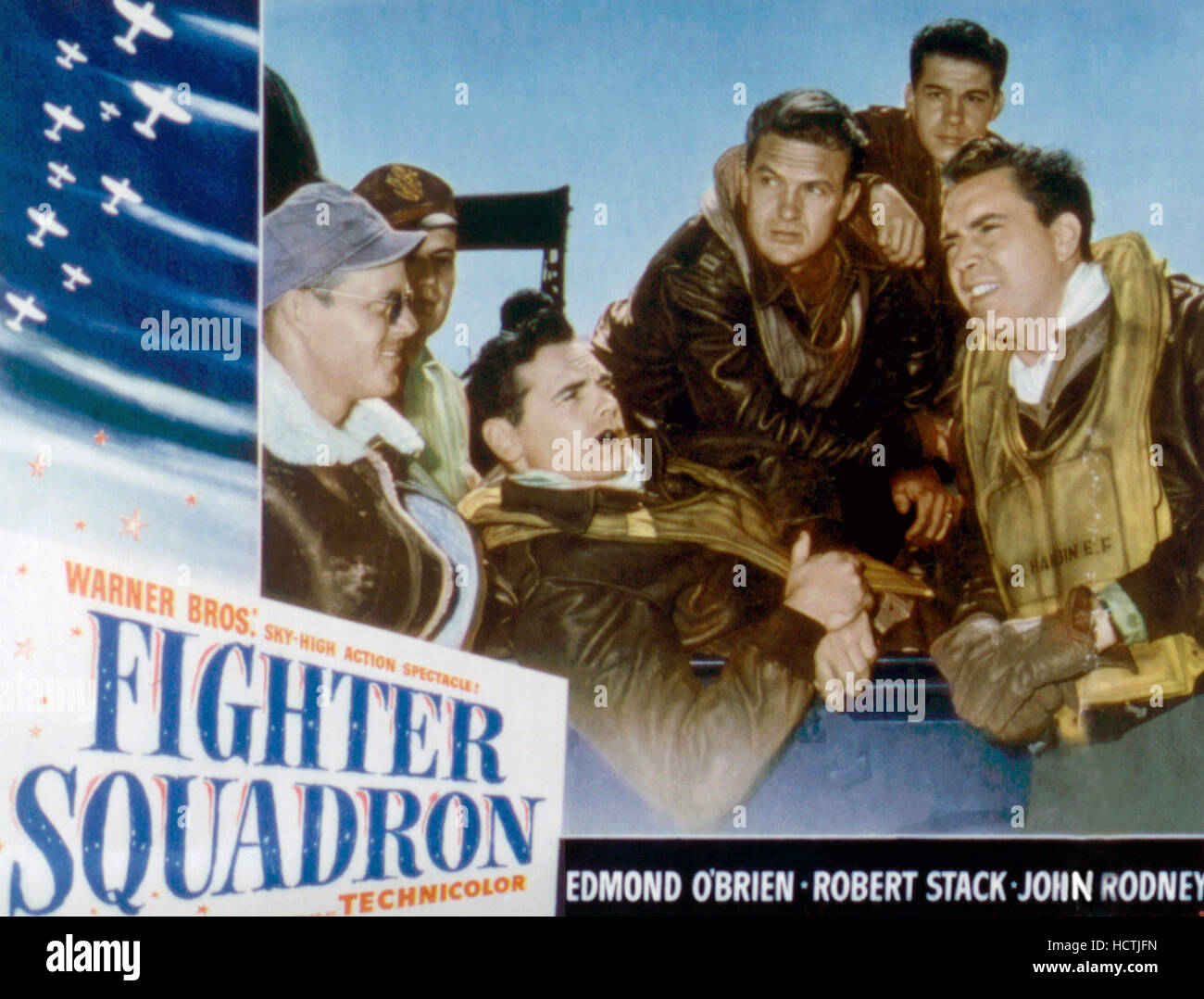 FIGHTER SQUADRON, Robert Stack (center), Edmond O'Brien (right), 1948 Stock Photo - Alamy