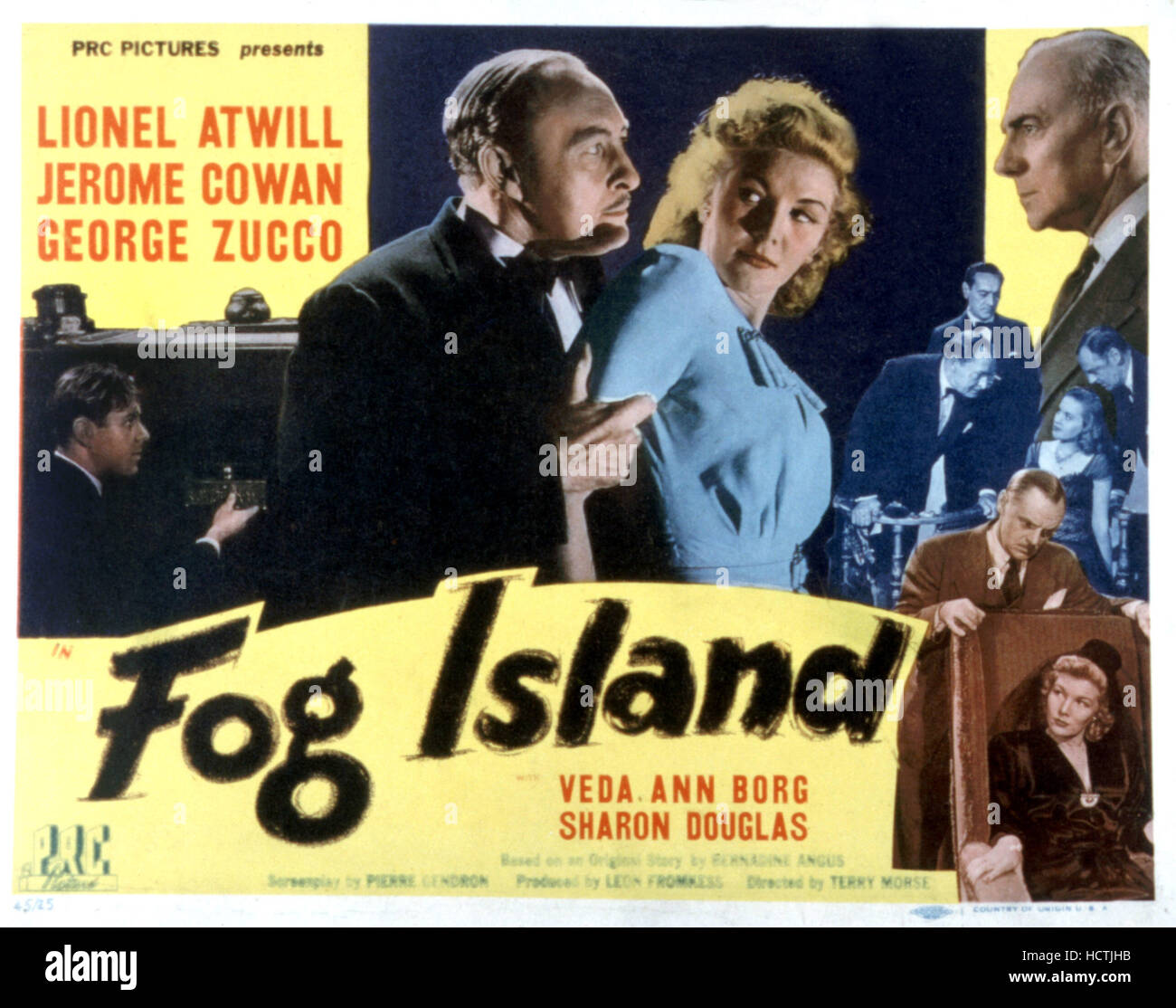 FOG ISLAND, John Whitney, Lionel Atwill, Sharon Douglas, Ian Keith ...