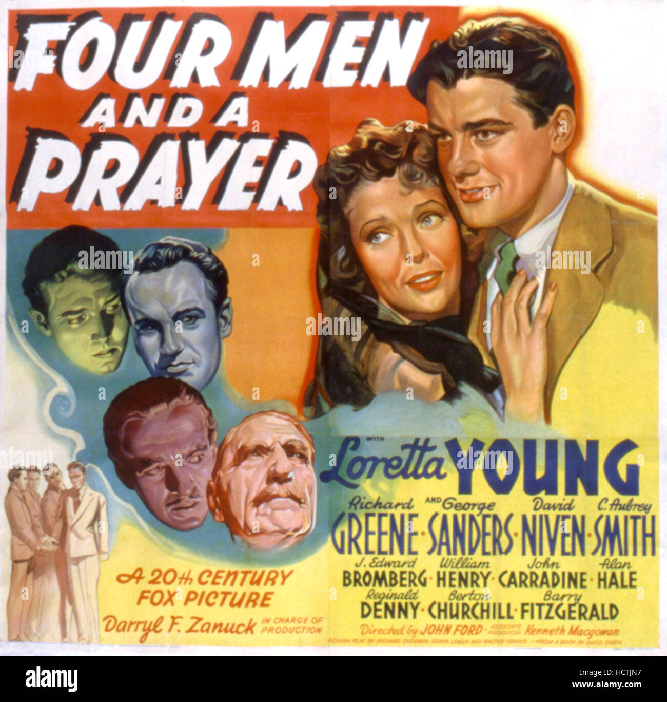 FOUR MEN AND A PRAYER, Richard Greene, George Sanders, David Niven, C ...