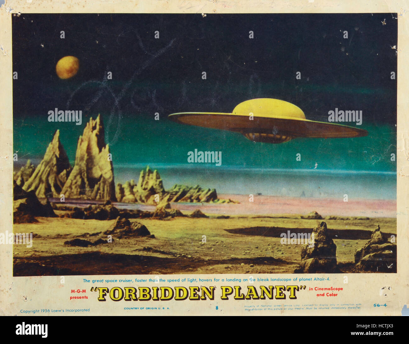FORBIDDEN PLANET, 1956, poster art Stock Photo - Alamy