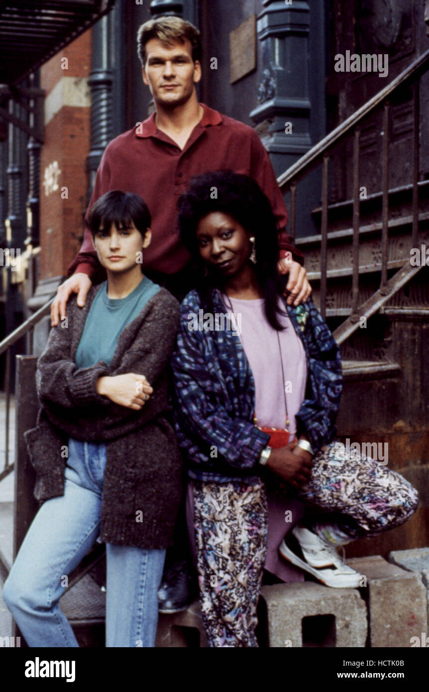 GHOST, Demi Moore, Patrick Swayze, Whoopi Goldberg, 1990 Stock Photo ...