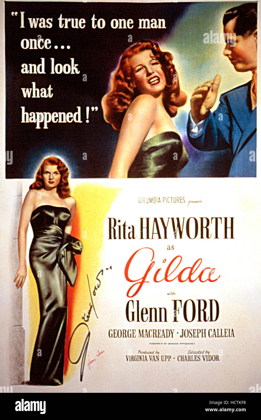 GILDA, Rita Hayworth, 1946, poster art Stock Photo - Alamy