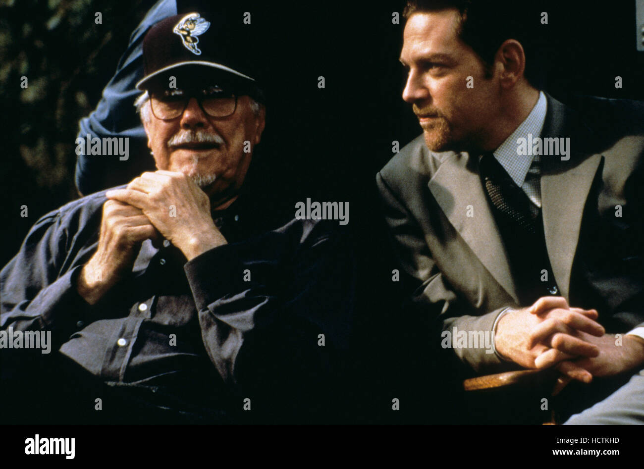 THE GINGERBREAD MAN, from left: director Robert Altman, Kenneth Branagh ...