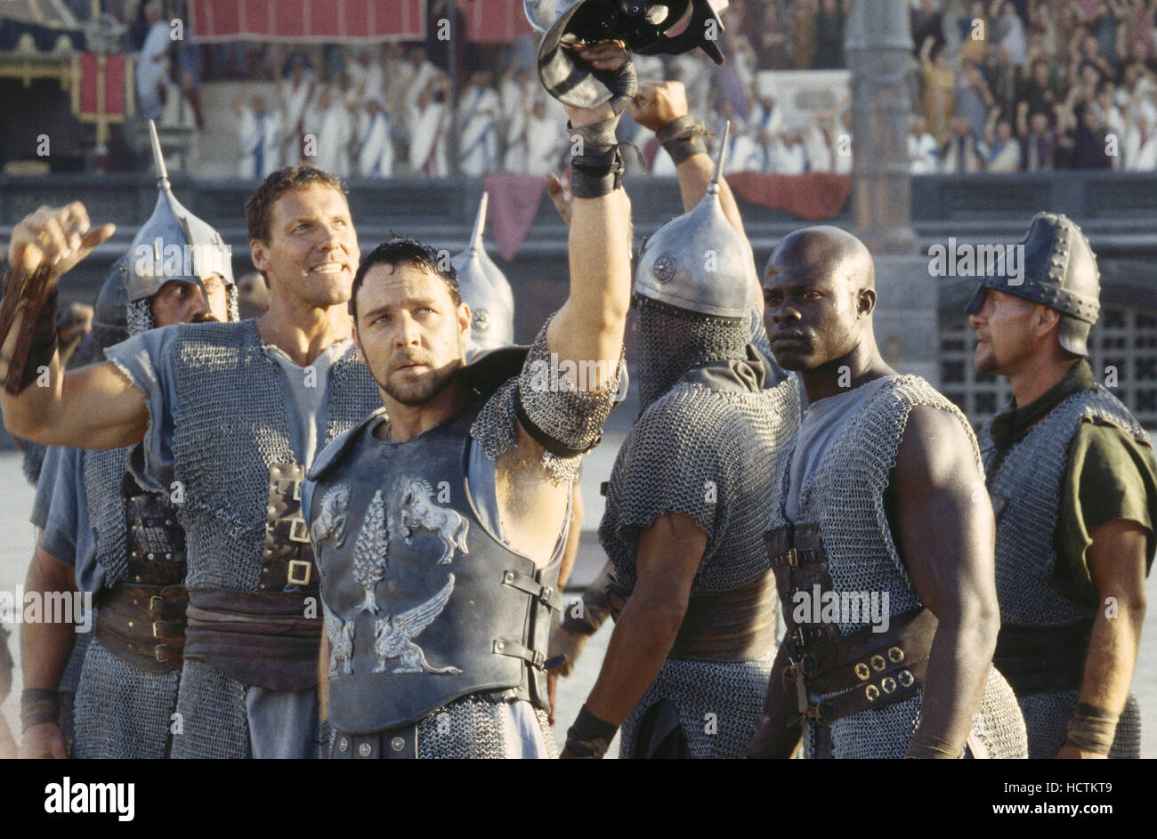 GLADIATOR, Ralf Moeller, Russell Crowe, Djimon Hounson, 2000 ...
