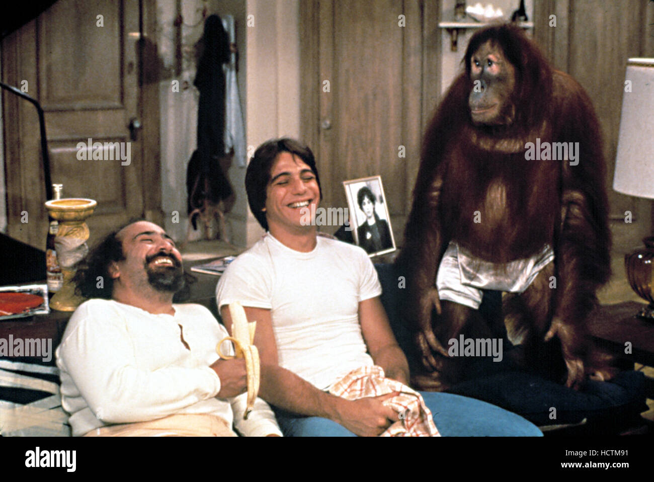 GOING APE!, Danny DeVito, Tony Danza, & an orangutan, 1981. ©Paramount ...