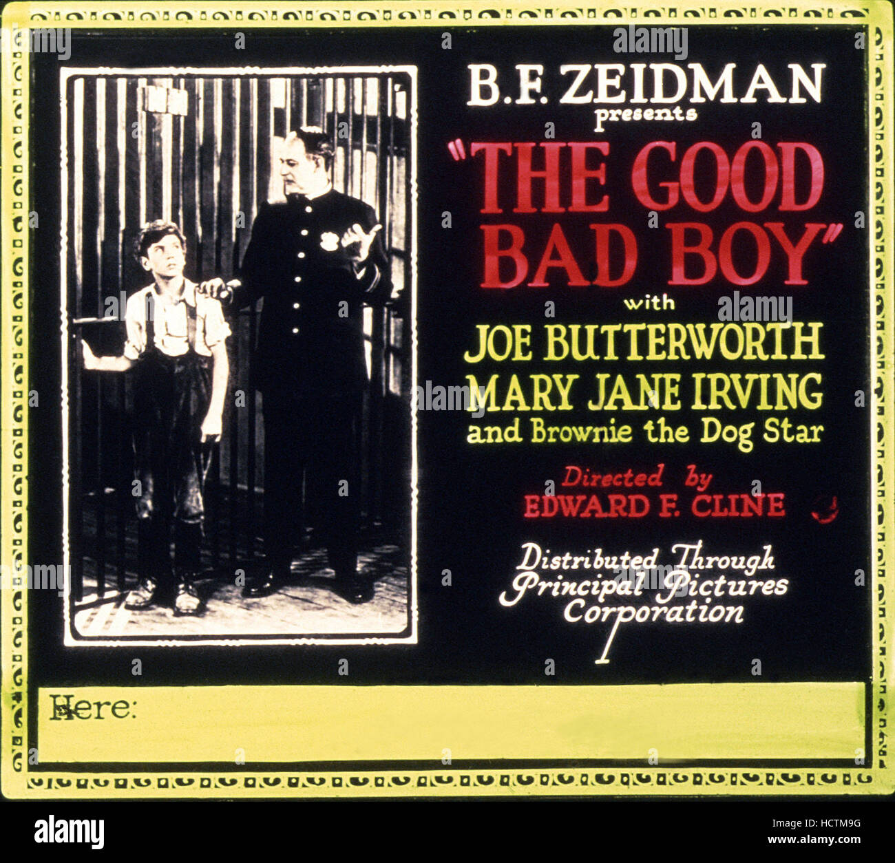 GOOD BAD BOY, Joe Butterworth (left), 1924 Stock Photo - Alamy