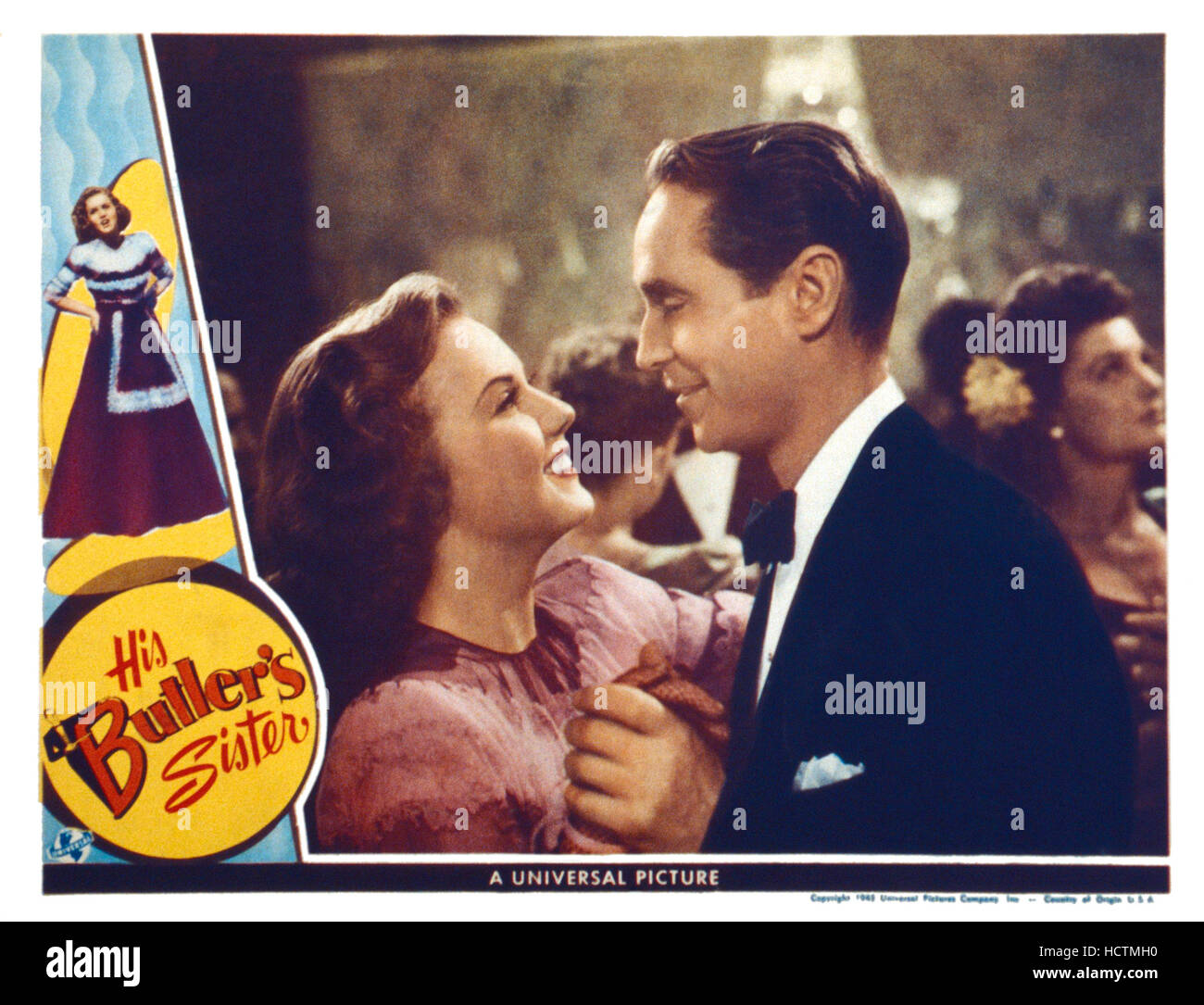 HIS BUTLER'S SISTER, US lobbycard, from left:Deanna Durbin, Franchot ...