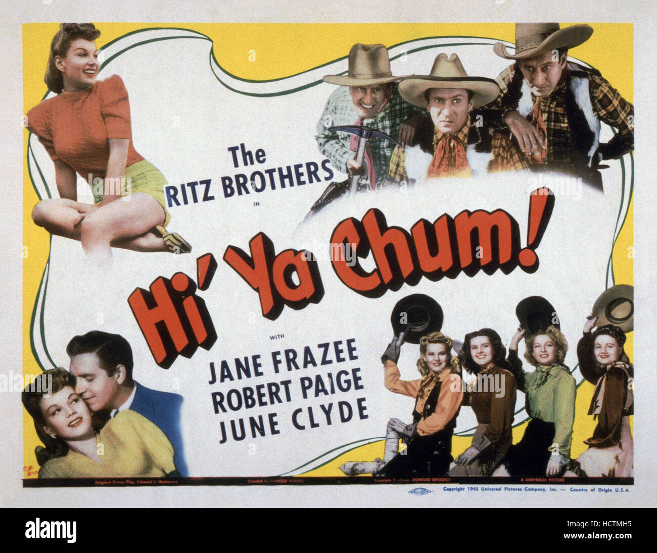 HI'YA CHUM, top right: the Ritz Brothers (Jimmy Ritz, Harry Ritz, Al ...