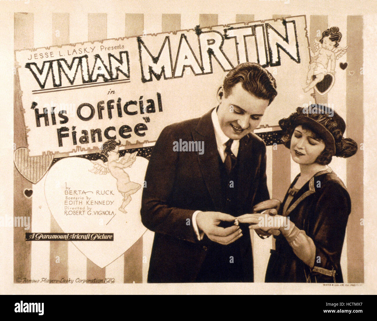 HIS OFFICIAL FIANCEE, from left: Forrest Stanley, Vivian Martin, 1919 ...