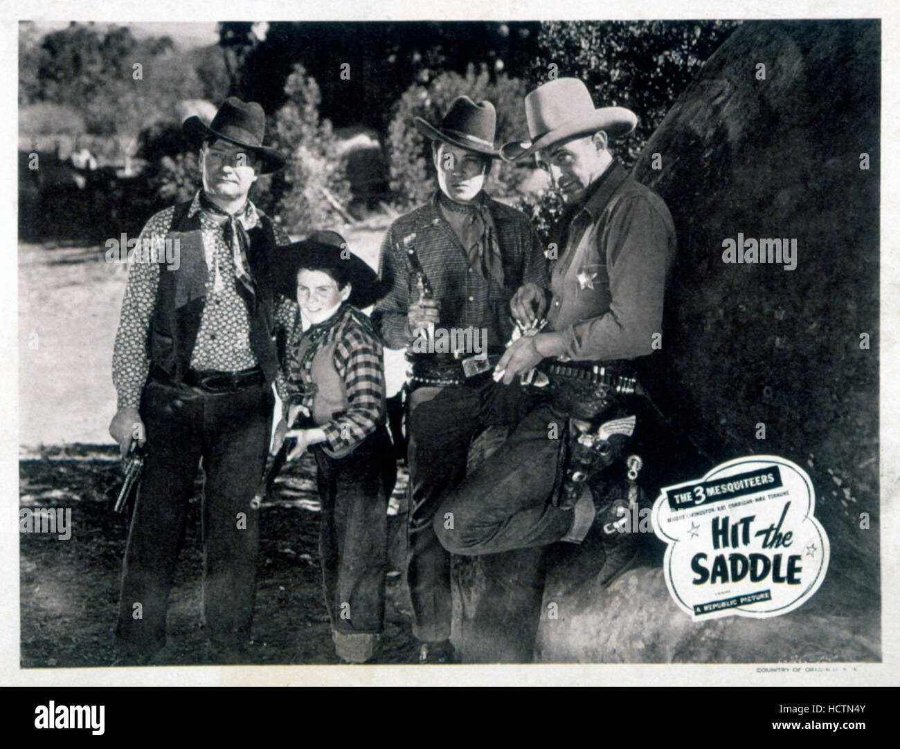 HIT THE SADDLE, Max Terhune, Sammy McKim, Ray Corrigan, Ed Cassidy ...