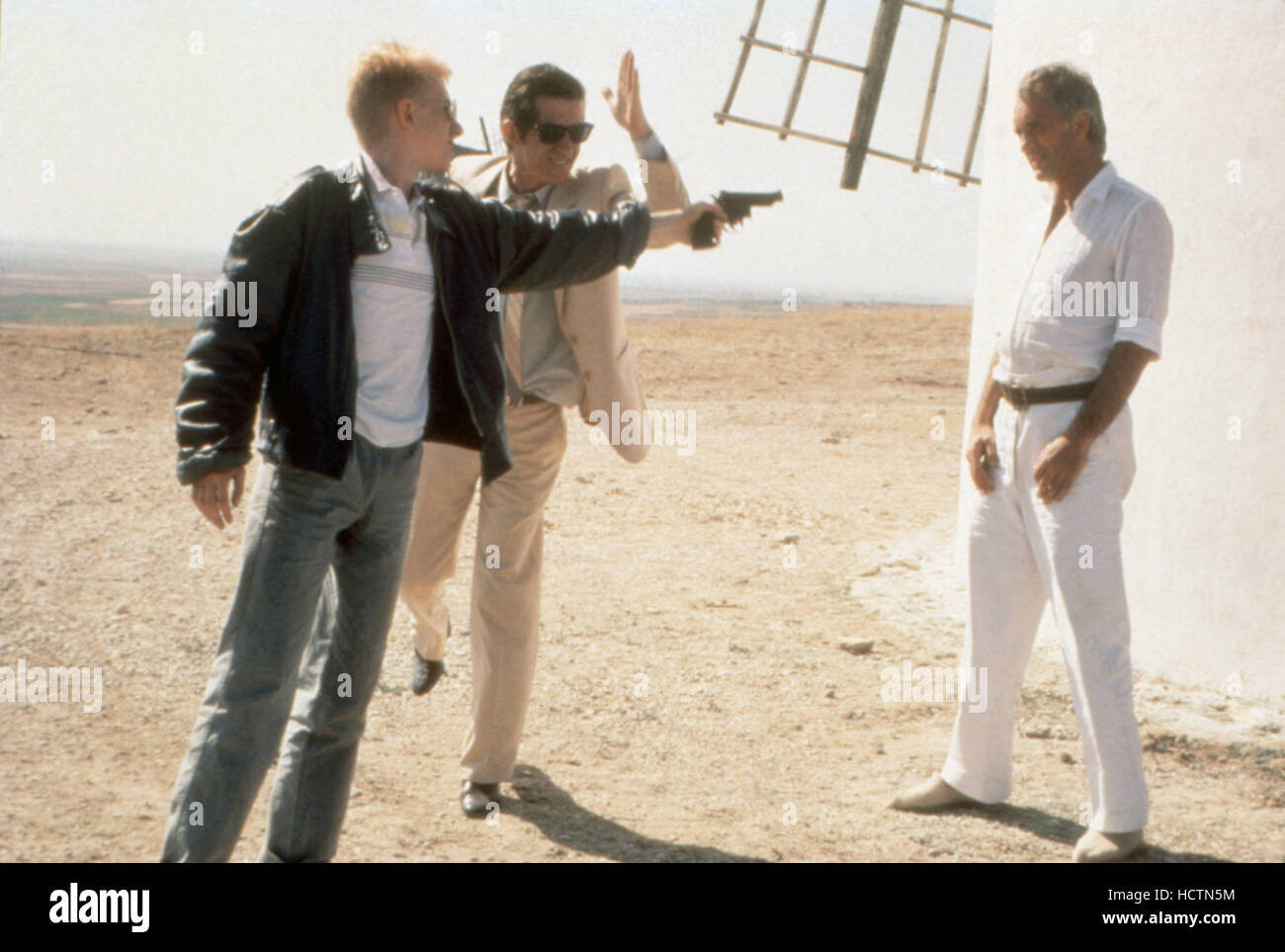 THE HIT, (l-r): Tim Roth, John Hurt, Terence Stamp, 1984, (c)Island ...