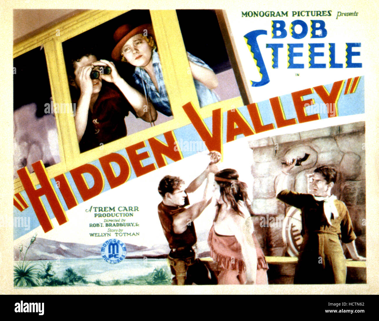 HIDDEN VALLEY, Bob Steele, Gertrude Messinger, 1932 Stock Photo - Alamy