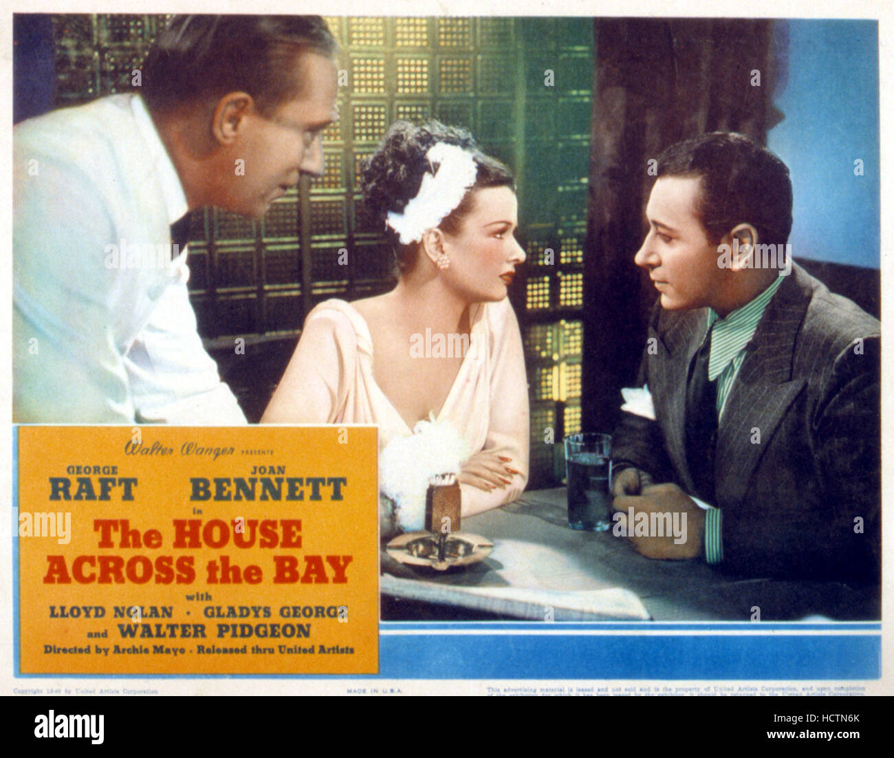 THE HOUSE ACROSS THE BAY, Joan Bennett, George Raft, 1940 Stock Photo ...