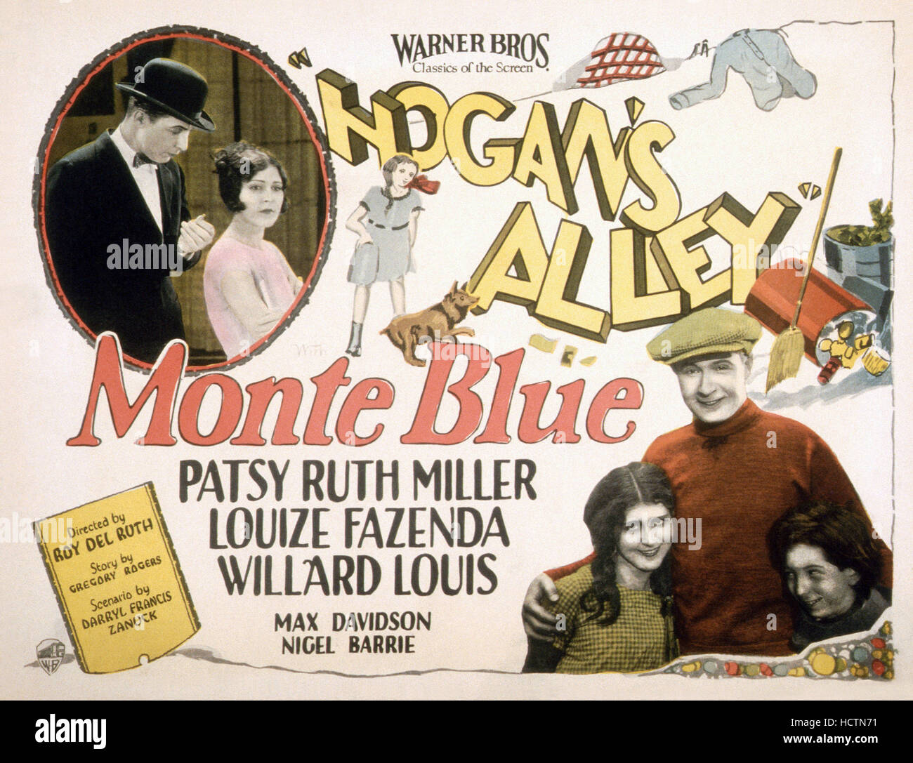 HOGAN'S ALLEY, left insert: Monte Blue, Patsy Ruth Miller, 1925 Stock ...