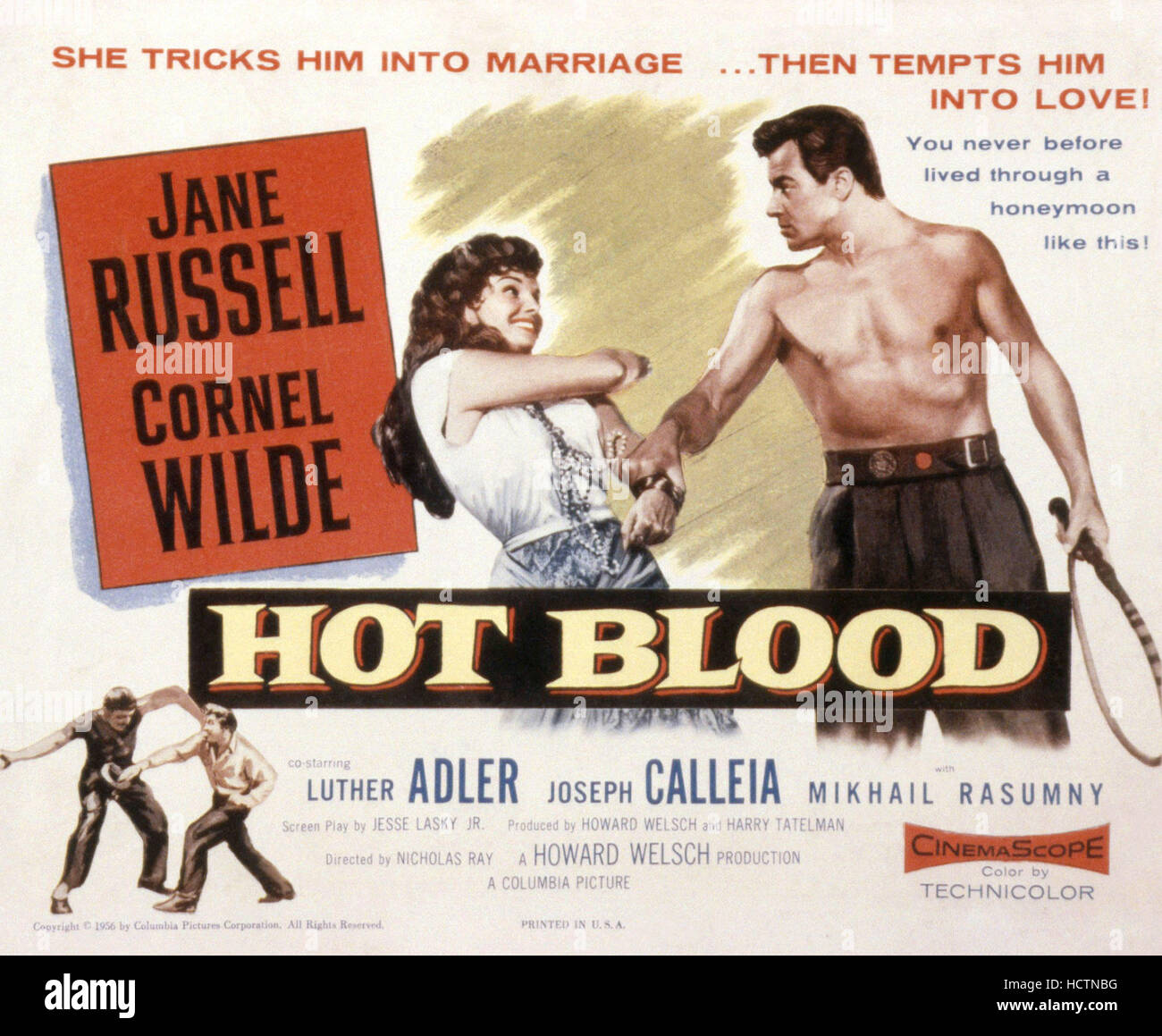 HOT BLOOD, Jane Russell, Cornel Wilde, 1956 Stock Photo - Alamy