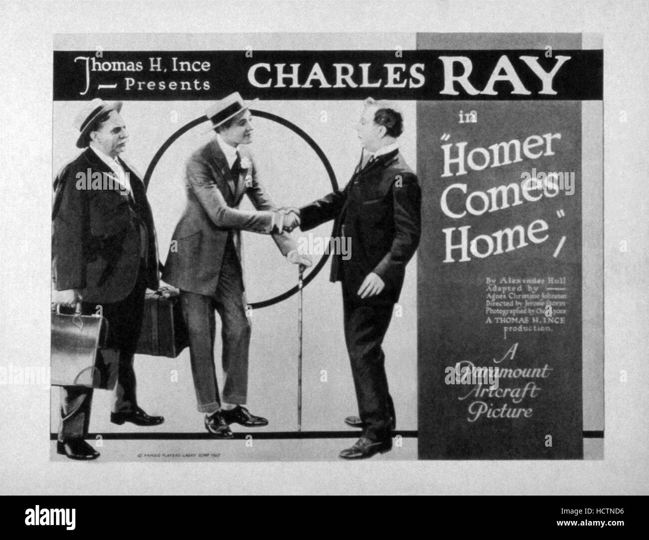 HOMER COMES HOME, Charles Ray (center), 1920 Stock Photo - Alamy