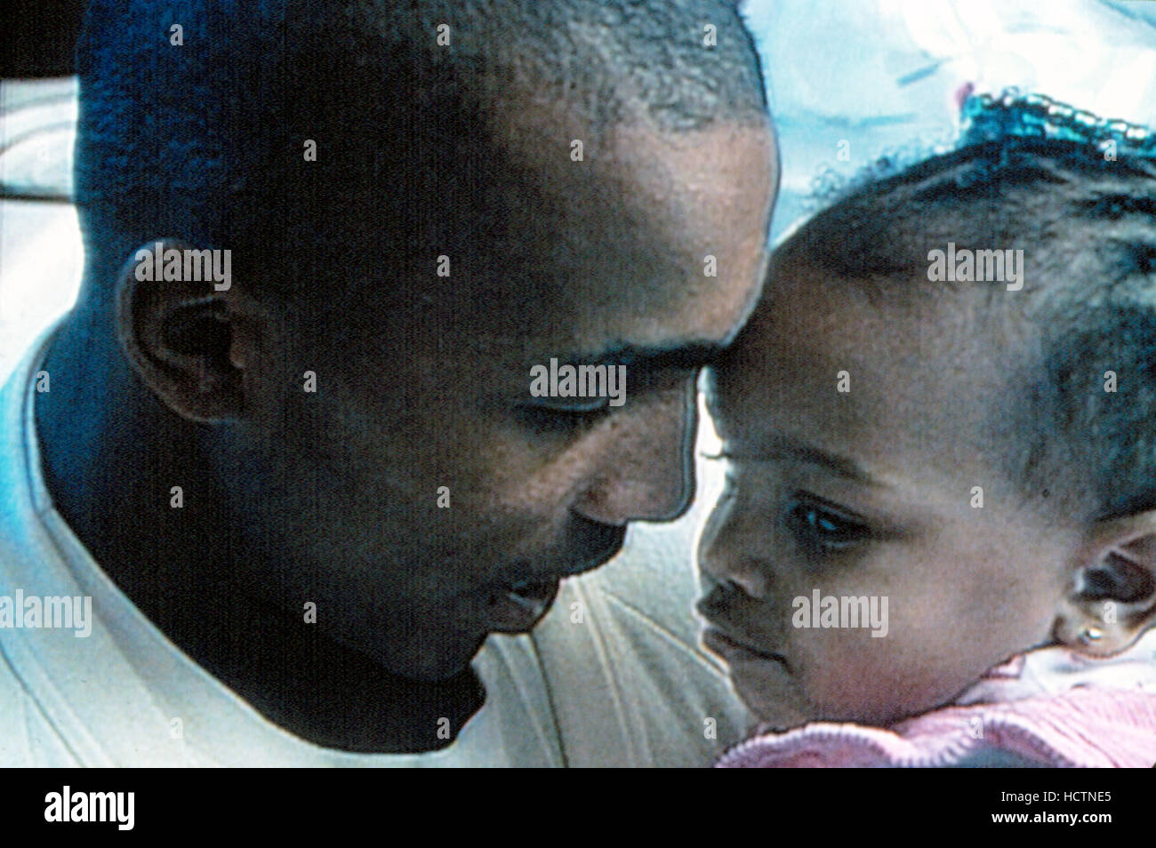 HOOP DREAMS, Arthur Agee, with his niece, Jazz Agee, 1994. (c)Fine Line ...