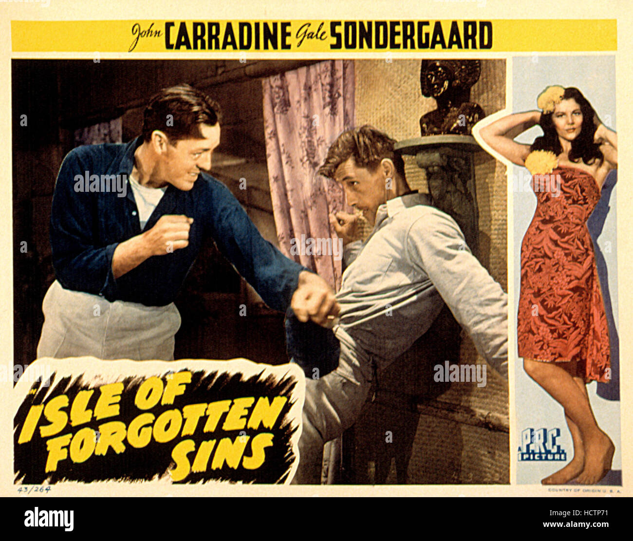 ISLE OF FORGOTTEN SINS, Frank Fenton, John Carradine, 1943 Stock Photo ...