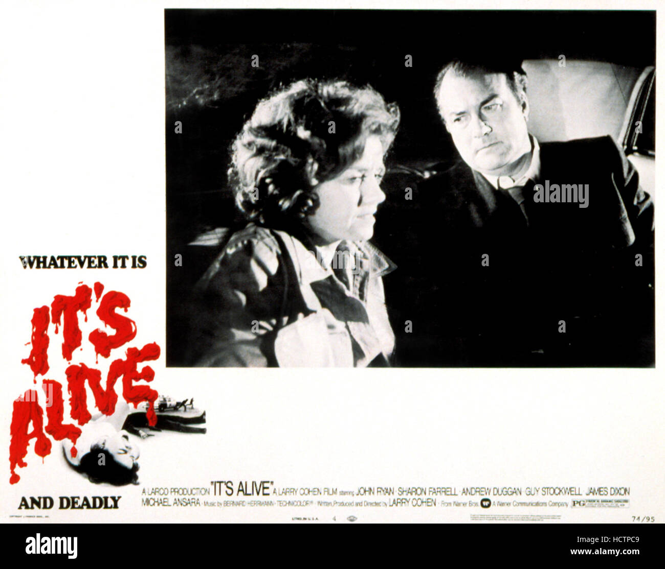 IT'S ALIVE!, Sharon Farrell, Guy Stockwell, 1974 Stock Photo - Alamy