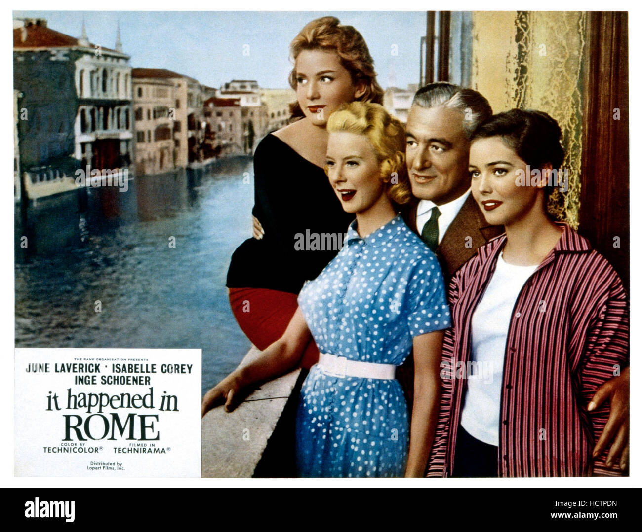 IT HAPPENED IN ROME, from left, Isabelle Corey, June Laverick, Vittorio ...