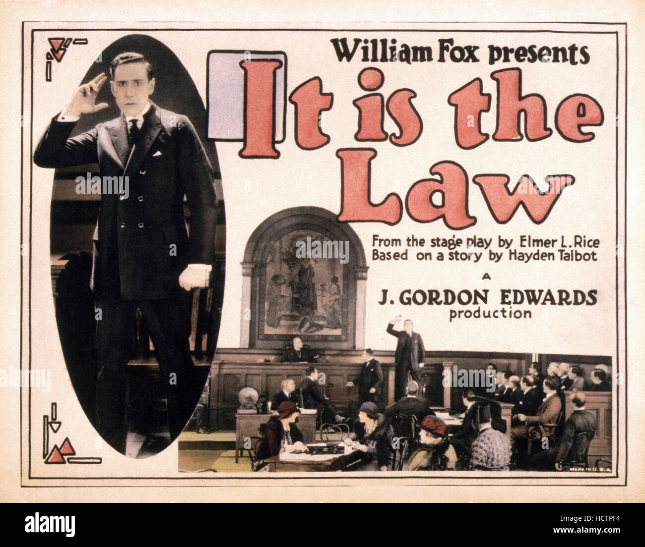 IT IS THE LAW, Herbert Heyes, 1924, TM & Copyright © 20th Century Fox ...