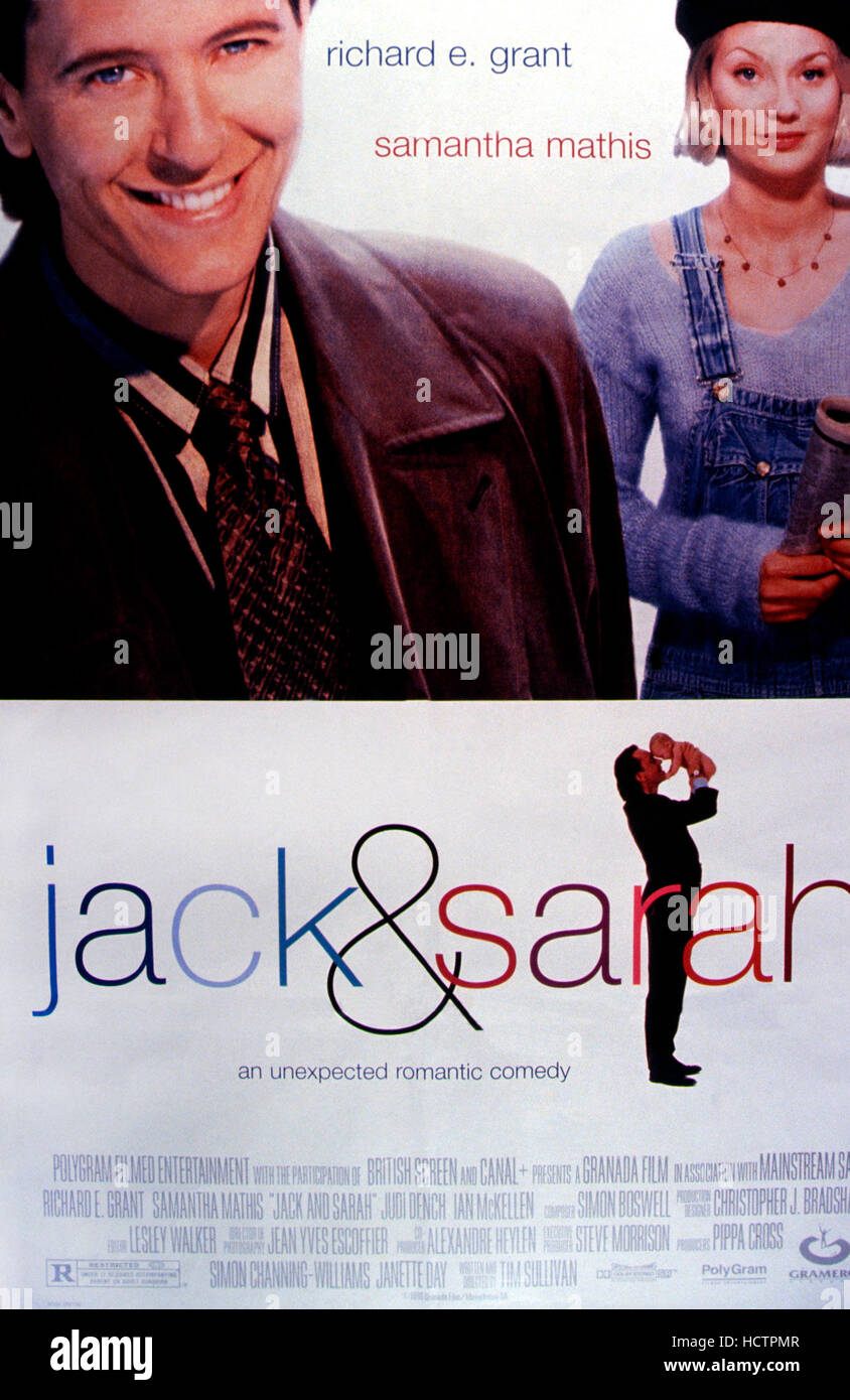 JACK AND SARAH, US poster, from left: Richard E. Grant, Samantha Mathis ...
