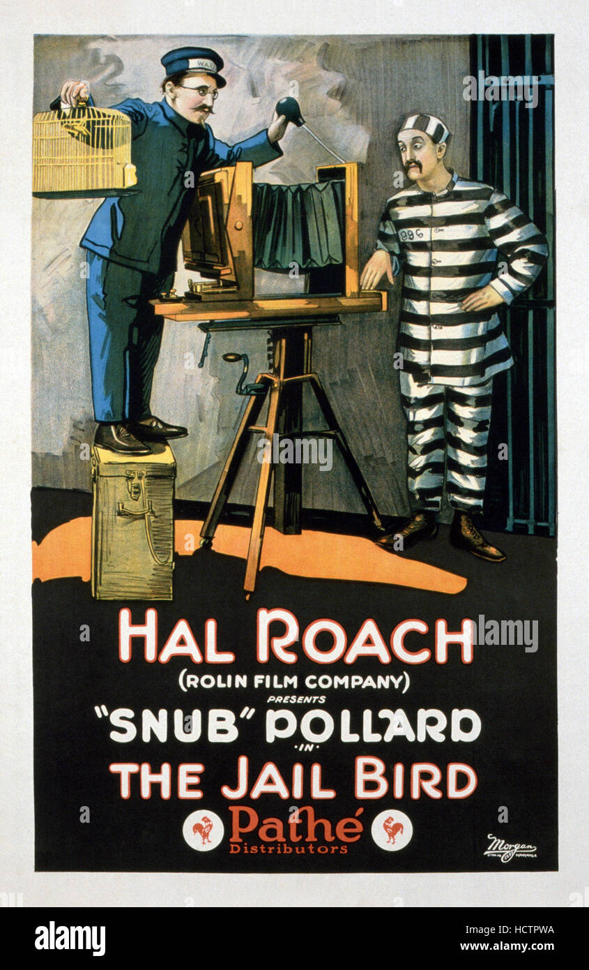 THE JAIL BIRD, U.S. poster, Snub Pollard (right), 1921 Stock Photo - Alamy