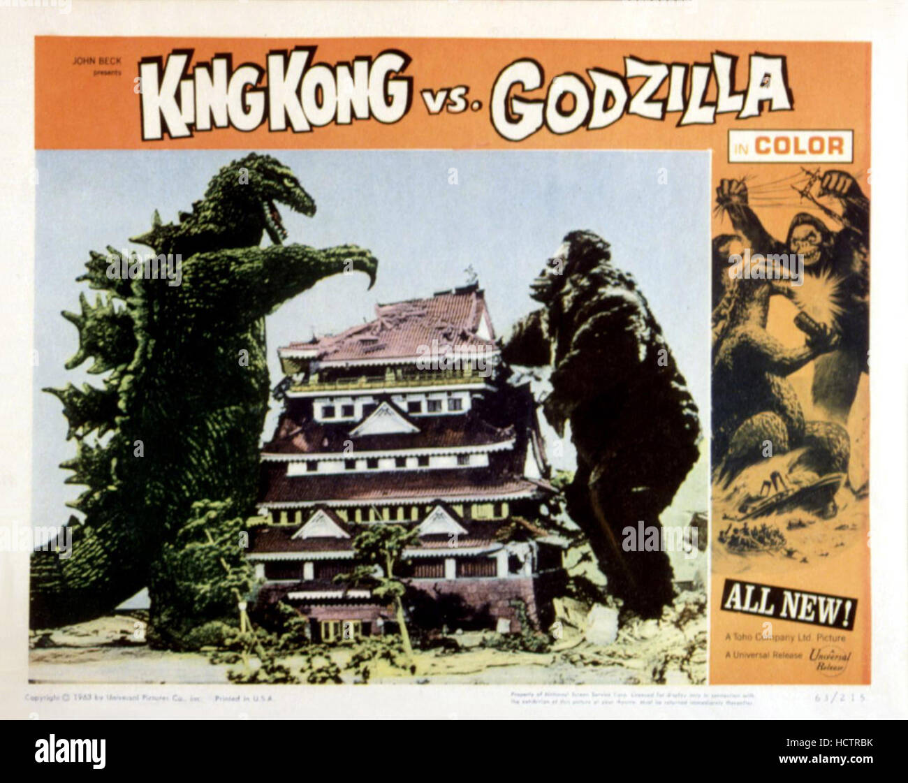 KING KONG VS. GODZILLA, Godzilla, King Kong, 1962 Stock Photo - Alamy
