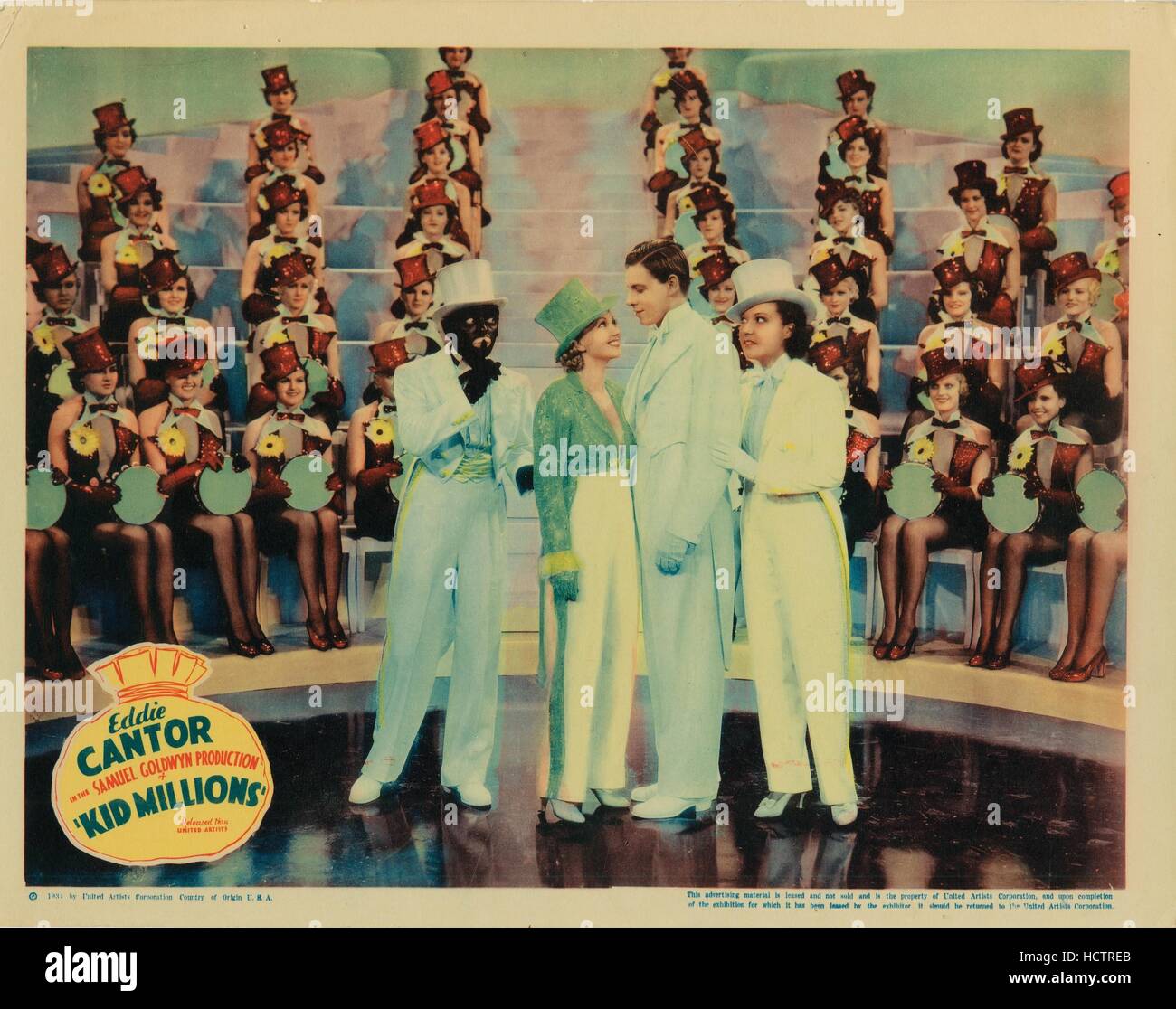 KID MILLIONS, Eddie Cantor, Ann Sothern, George Murphy, Ethel Merman, & the Goldwyn Girls, lobby ...