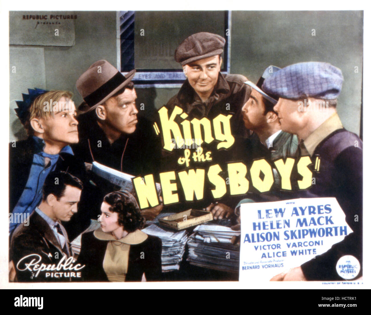 KING OF THE NEWSBOYS, William Benedict, Jack Pennick, Lew Ayres, Horace ...