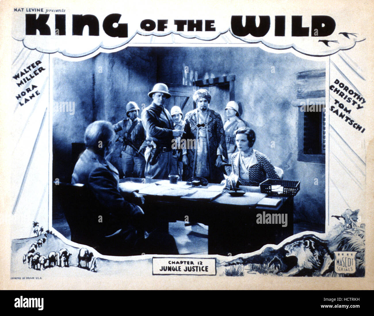 KING OF THE WILD, Walter Miller, (left center), 'Chap. 12-Jungle ...