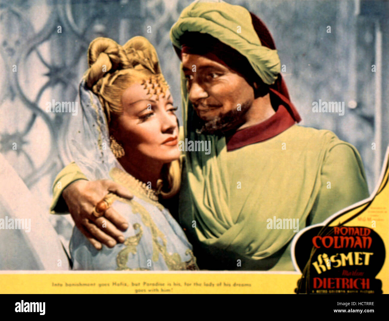 KISMET, Marlene Dietrich, Ronald Colman, 1944 Stock Photo - Alamy