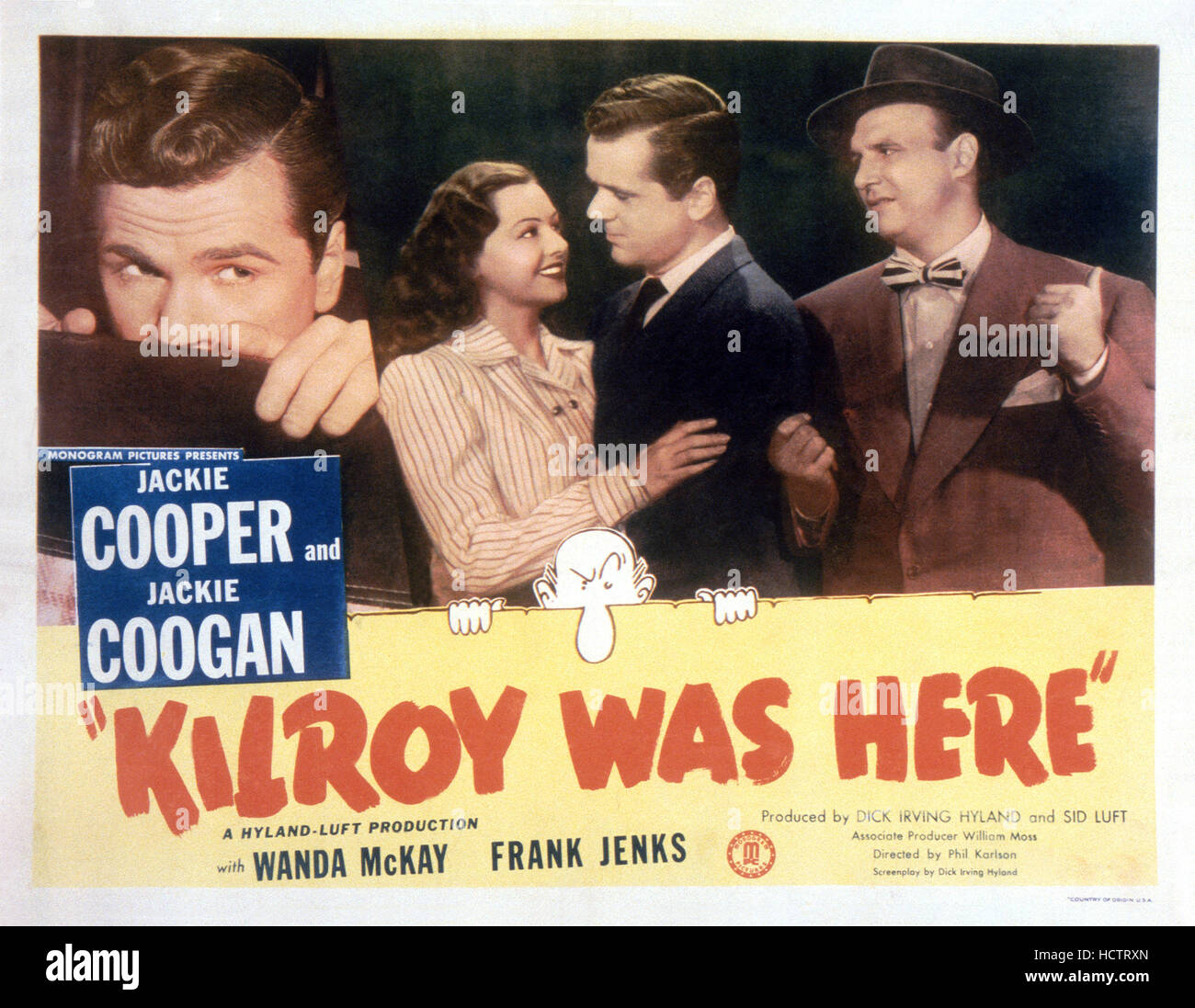 KILROY WAS HERE, from left: Wanda McKay, Jackie Cooper, Jackie Coogan ...