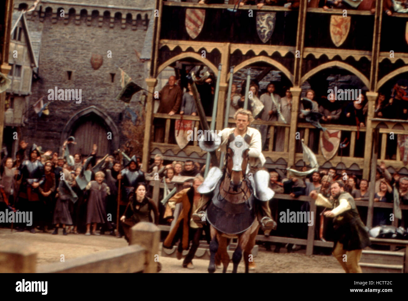 A Knights Tale Background L R Laura Fraser Paul Bettany Mark Addy Foreground Heath